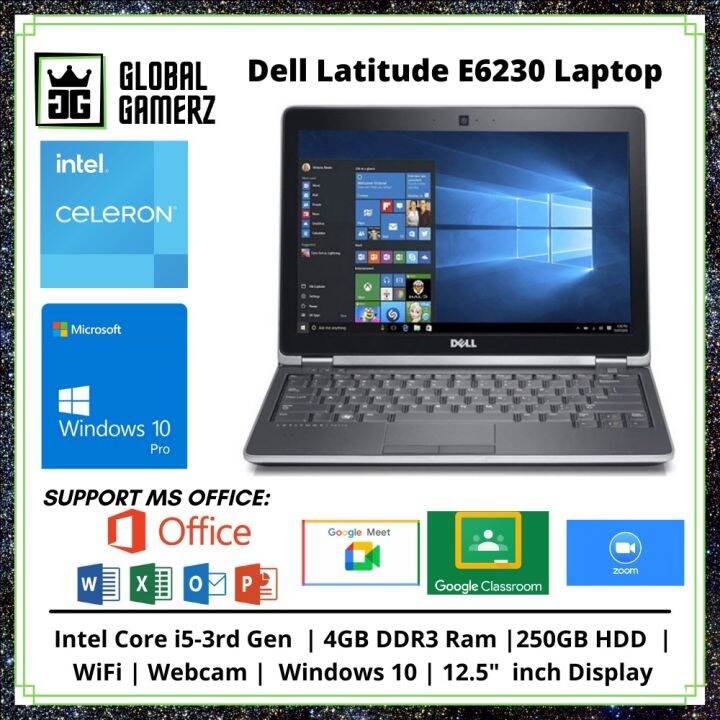 Dell Latitude E6230 Laptop Intel Core i5-3rd Gen | 4GB DDR3 Ram | 250GB ...