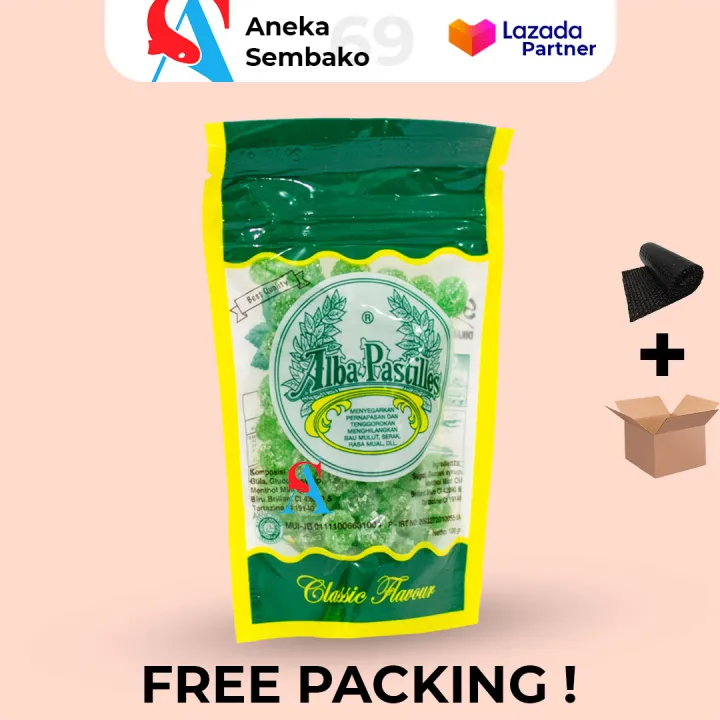 Permen Alba Pastilles 100g / Permen Jadul Alba Pastilles / Permen Mint ...