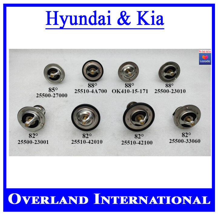 HYUNDAI & KIA THERMOSTAT ASSEMBLY ASSORTED 25500-27000 - 85° / 25510 ...