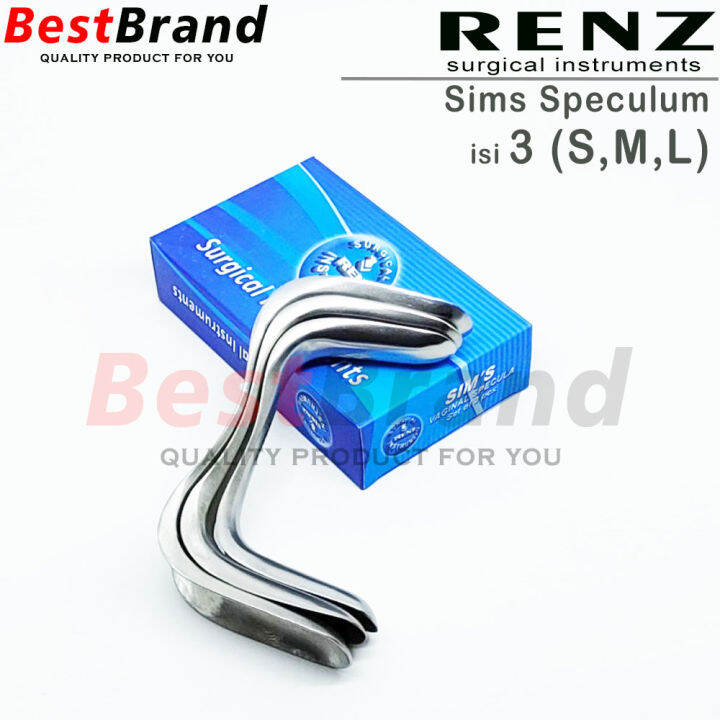 RENZ Sims Speculum Set Vaginal Skeculum Sim Retractor isi 3 | Lazada ...