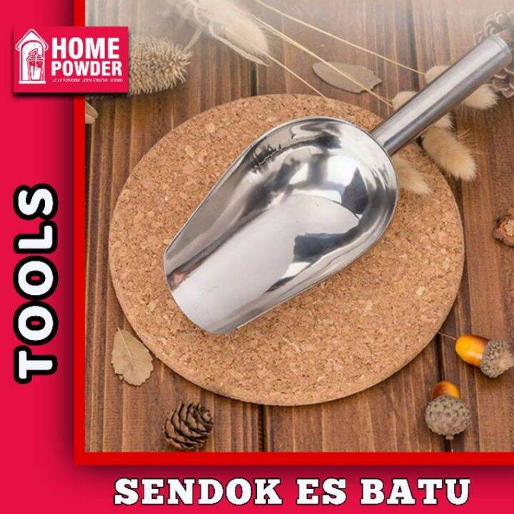 Sendok Skop Es Batu untuk Tepung Beras Kacang Stainless Steel Murah ...