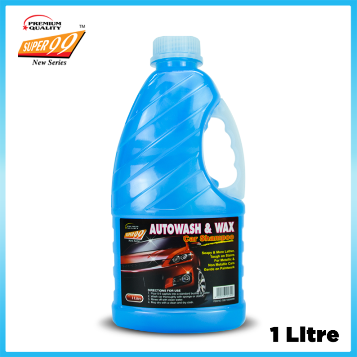 SUPER 99 NEW SERIES AUTOWASH & WAX CAR SHAMPOO 1L | Lazada