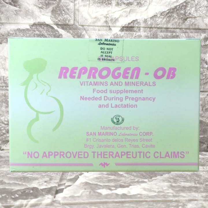 REPROGEN - OB (Vitamins and Minerals) 30 Capsules | Lazada PH