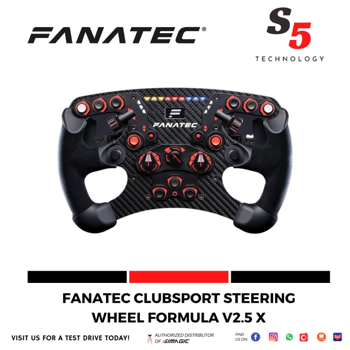 FANATEC ClubSport Steering Wheel Formula V2.5 X / simracing / sim ...