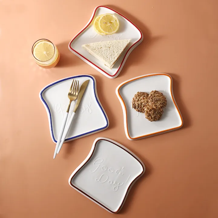 24 Kitchen Bread Design Ceramic Plates | Lazada PH
