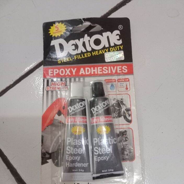 LEM BESI DEXTONE PLASTIK STEEL FILLED HEAVY DUTY LEM BESI 5 MENIT ORI ...