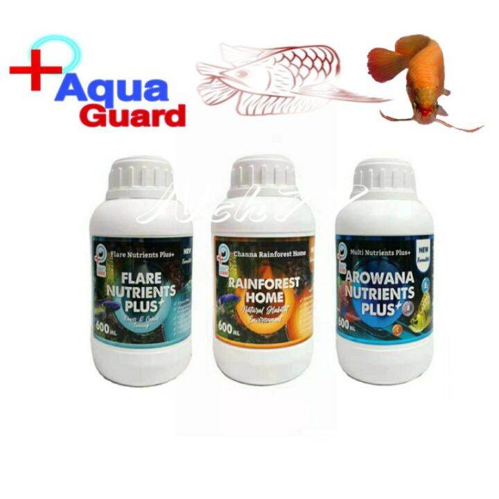Aqua Guard New Formulated 600ml (Arowana Nutrients Plus/ Rainforest Home/ Flare Nutrients Plus ...