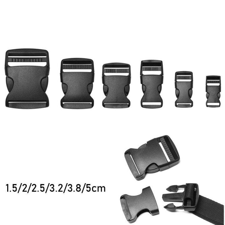 UUT7 2/5/10/20/30 pcs 6 sizes Plastic Black Adjustable Bag Strap ...