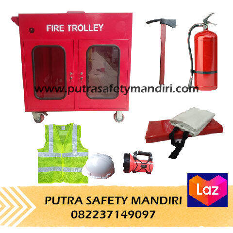 JUAL FULLSET FIRE TROLLEY LENGKAP ISI ALAT PERLENGKAPAN KESELAMATAN ...