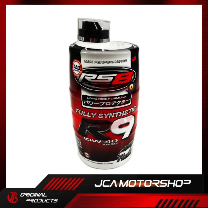 ORIGINAL RS8 R9 ENGINE OIL FULLY SYNTHETIC 10W-40 - 800ML | Lazada PH