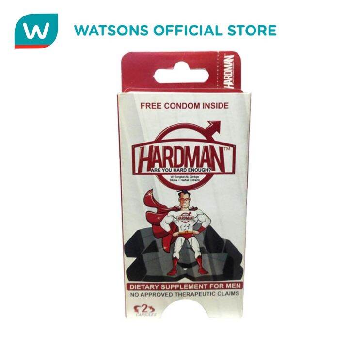 HARDMAN Dietary Supplement for Men 2s with Free Condom | Lazada PH