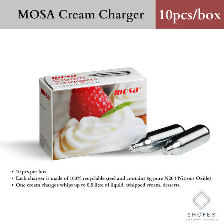 ♡Mosa Cream Charger HO Cream Charger 10 Charges Box for Whip Cream ...
