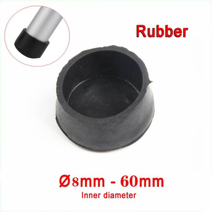 8mm-60mm Black Rubber Round Caps Protection Gasket Dust Seal End Cover ...