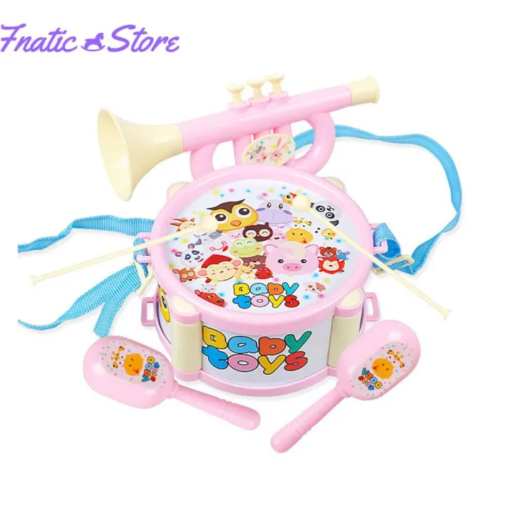 6pcs/Set Children Musical Instruments Kits Jazz Drum Combination ...