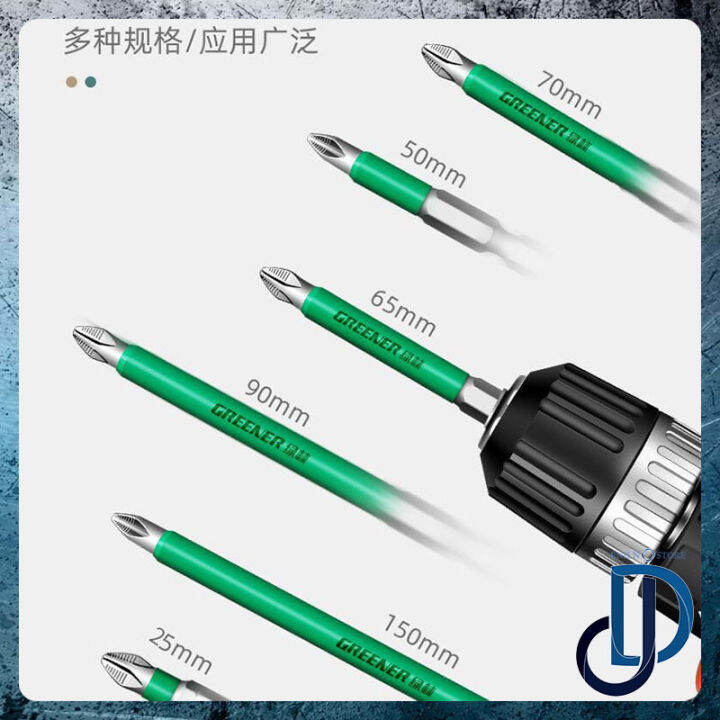 GRENNER Satuan mata obeng Panjang anti Slip Magnetic PH2 Screwdriver ...