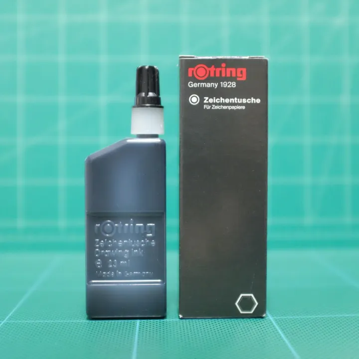 rOtring Drawing INK (23ml.) Black หมึกสีดำ ขนาด 23มล. ใช้คู่กับปากกา ...