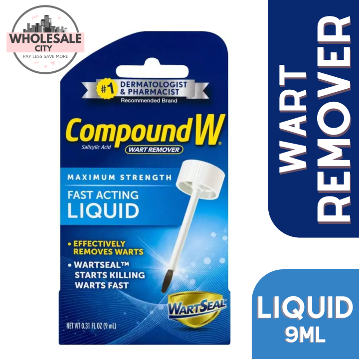 Compound W Liquid Salicylic Acid Wart Remover Maximum Strength Fast ...