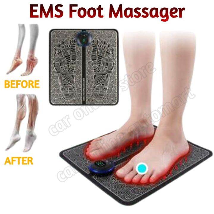 Ems Massager Foot Massage Pad Terapi Tapak Kaki Electric Ems Foot Muscle Massage Pad Relieve