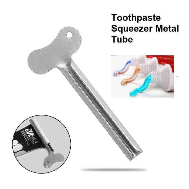 1pc Stainless Steel Toothpaste Squeezer Rolling Tube Toilet Home ...