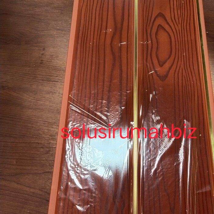 plafon pvc motif kayu tua 200mm x 8mm 1m 1 m plastik panel 20cm ...