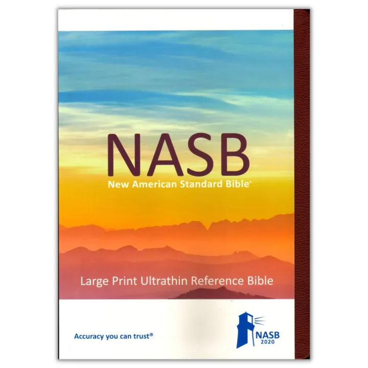 NASB Large Print Ultrathin Reference Bible - Maroon | Lazada PH