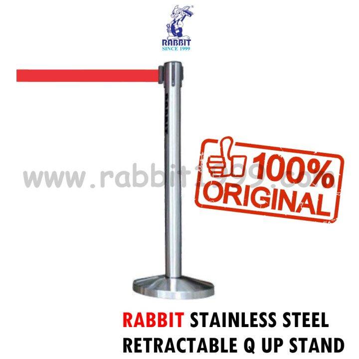 1xpcs RABBIT STAINLESS STEEL RETRACTABLE Q UP STAND - queue up stand ...
