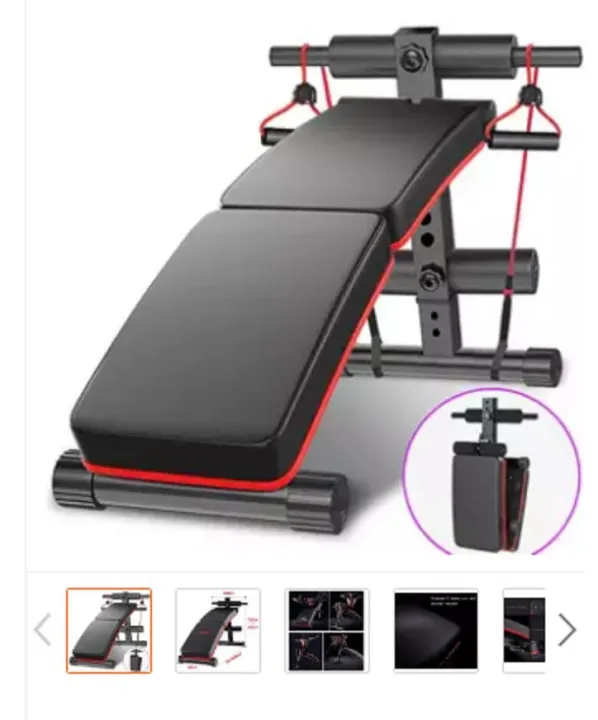 Adking Multifunction Sit Up Bench Board With Exercise Rope Bench Press ...