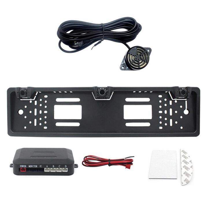 Eu Europe Car License Plate Frame Vehicle Parking Sensor Kit | Lazada.co.th