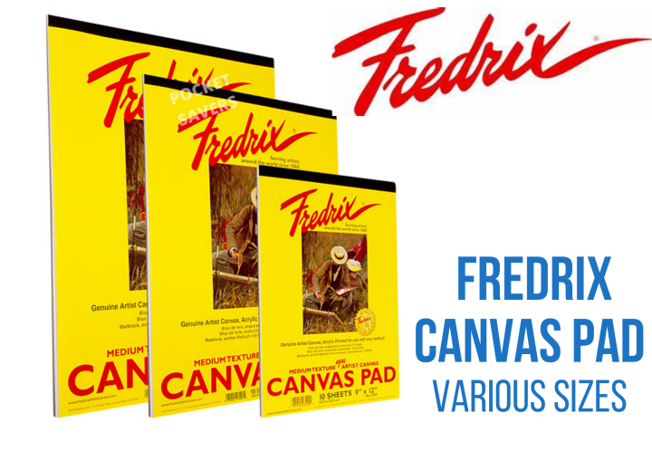 FREDRIX Canvas Pad 10 sheets (Primed Panel, Painting, Oil / Acrylic ...