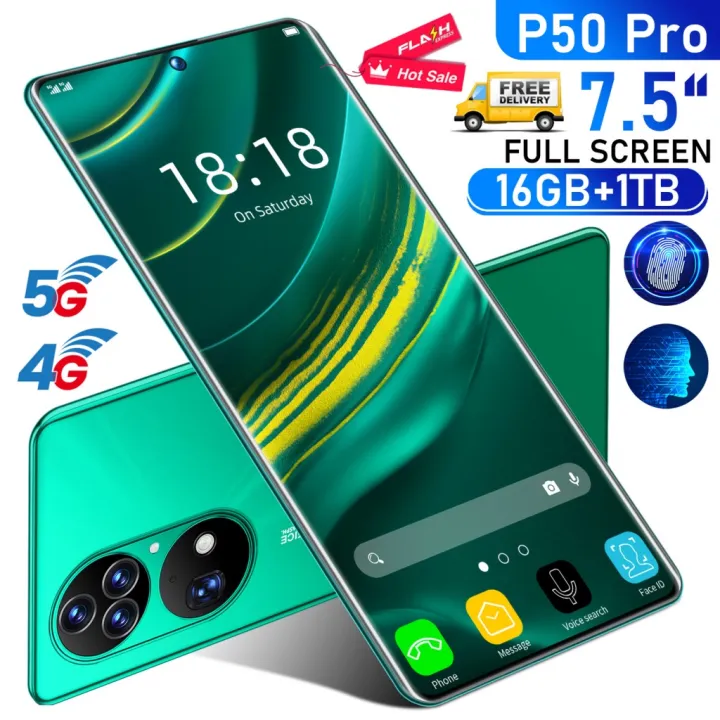 HAUWEI Phones P50 Pro 5G 8GB+256GB HD screen cellphone Android Phone 5G Dual Sim Smartphone COD ...