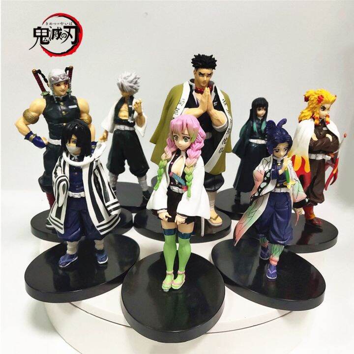 9pcsset Demon Slayer Anime Figures Rengoku Tengen Muichirou Mitsuri ...