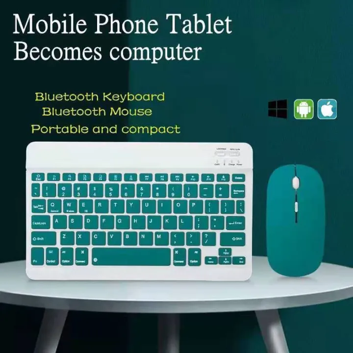 Super Slim Rechargeable Bluetooth Keyboard with Bluetooth Mouse set ...