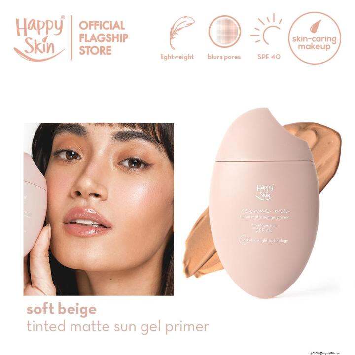 strong poor beautiful ♀Happy Skin Rescue Me Tinted Matte Sun Gel Primer ...
