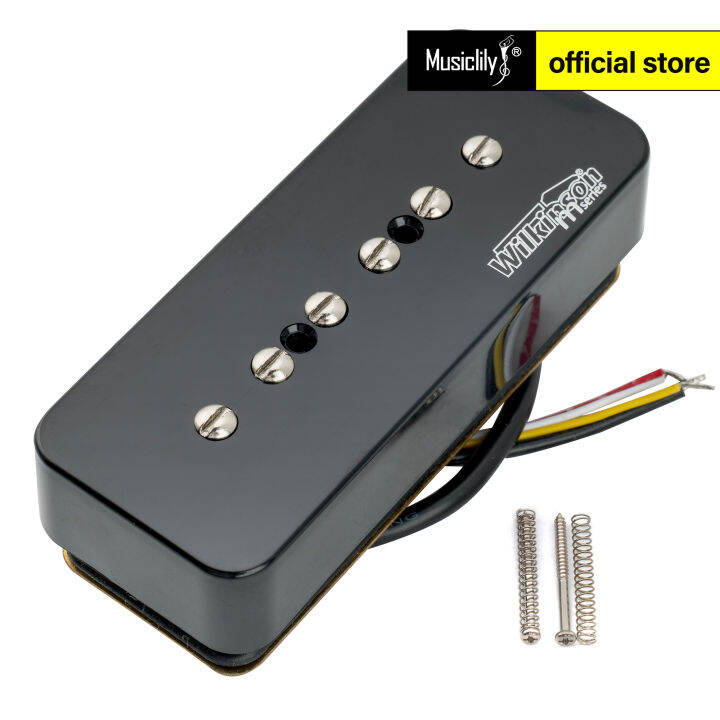 Wilkinson M Series Stacked Ceramic P90 Soapbar Humbucker Sized Single Coil Pickup Bridge Pickup ...