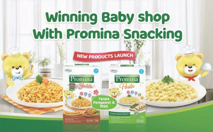Promina Pasta Creamy Spinach & Promina Mie batita - Mie Empasi 1-3 ...