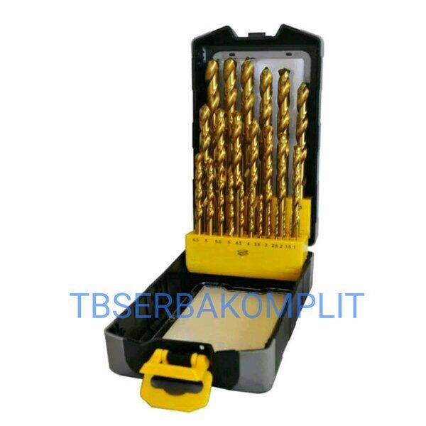 Mata Bor Set 25pcs Krisbow HSS Twist Drill Set 1mm - 13mm MataBor Besi ...