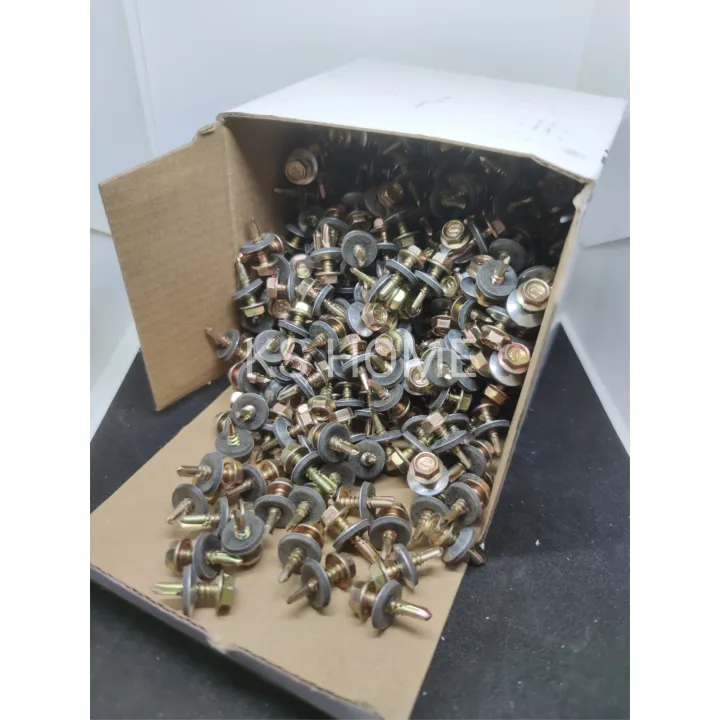 [DS520HW X 10PCS] 10# X 3/4" SCREW ROOFING AWNING SELF DRILLING HEXAGON ...