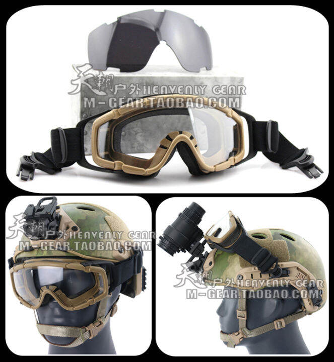 American SI Ballistic Goggle FAST MICH helmet rides kagami Kuro in the ...