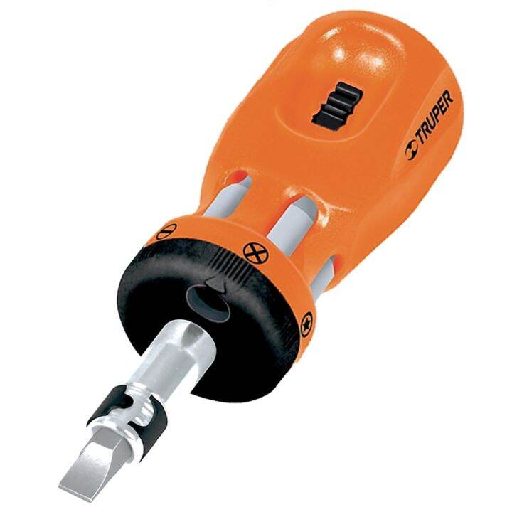 TRUPER ไขควงด้ามฟรี mini พร้อม ดอกไขควง 12 หัว (DTROM-12) 18193 ...