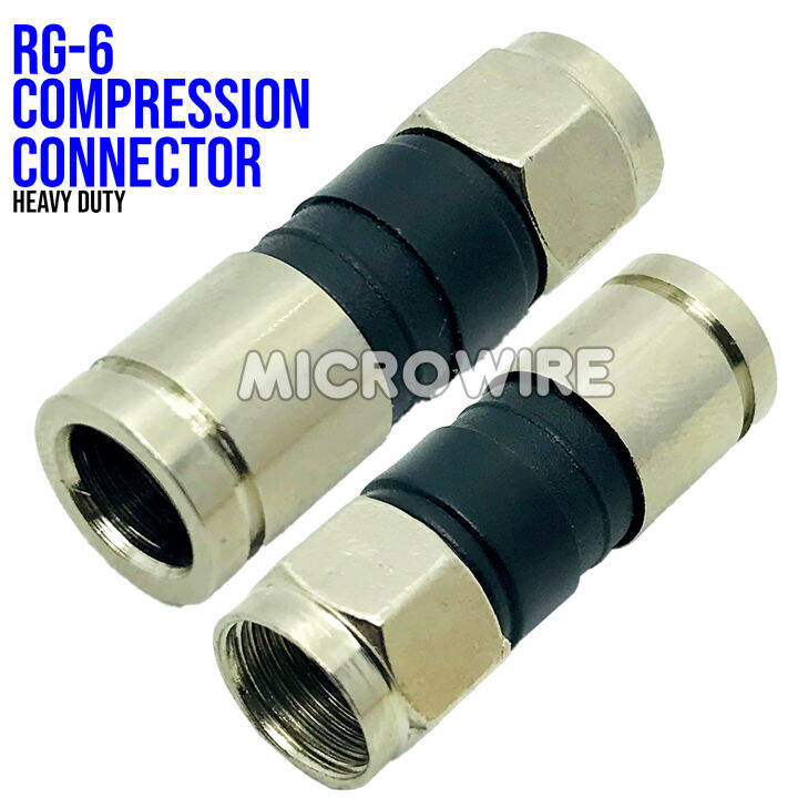 RG-6 Compression Connectors RG6 (Per Piece) | Lazada PH