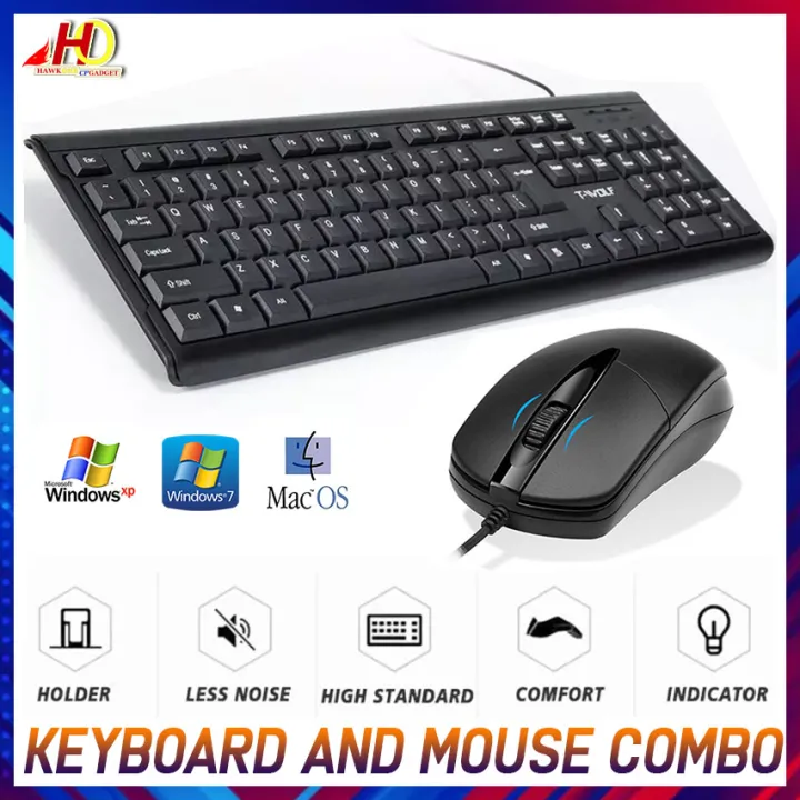 T15/T13 Keyboard and Mouse Combo Home & Office Keyboard and Mouse Set ...