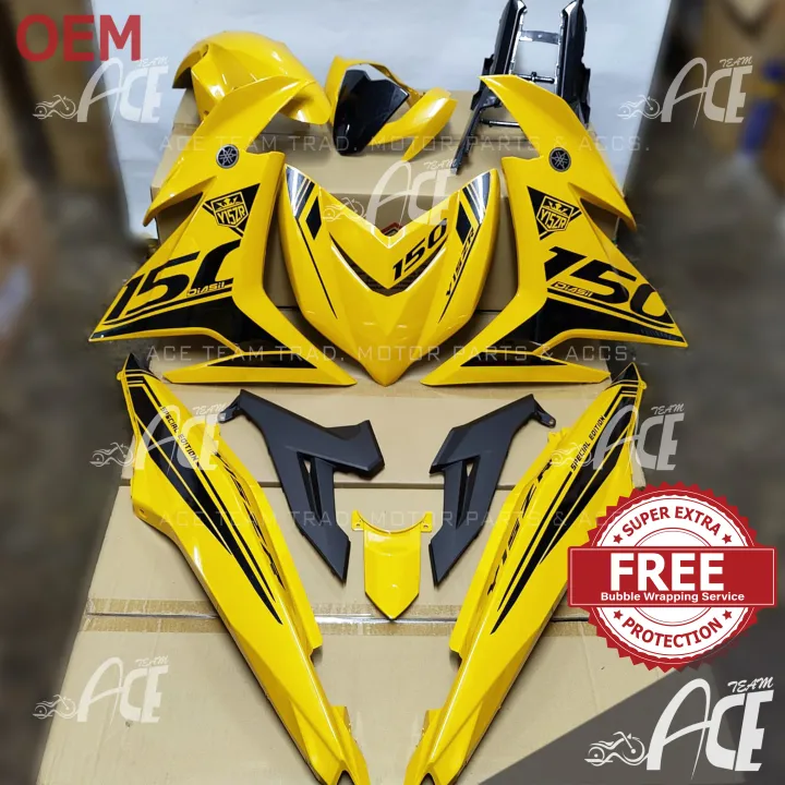 Coverset Y15ZR V1 V2 SE Metallic Yellow Ysuku Y15V1 Y15V2 Yamaha Cover ...