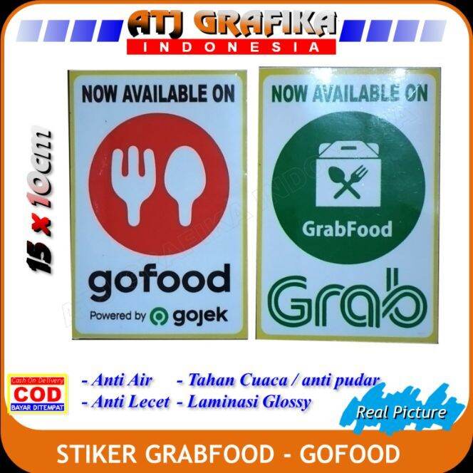 Stiker g food g food sticker restoran toko makanan online | Lazada ...