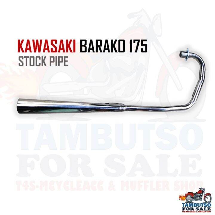 Kawasaki Barako 175 Stock Pipe Type Muffler for Barako 1 2 Exhaust pipe ...