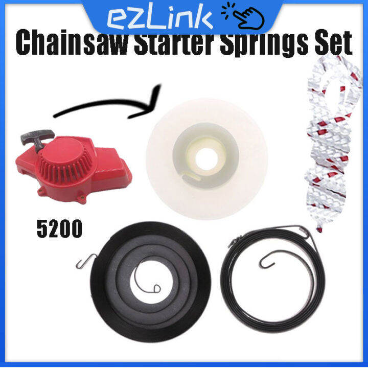 4200 5200 5800 Chainsaw Starter Springs Set Lawn Mower Spare Parts ...