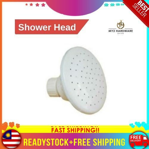 BATHROOM 4 INCH WHITE PVC PLASTIC SHOWER HEAD | Lazada