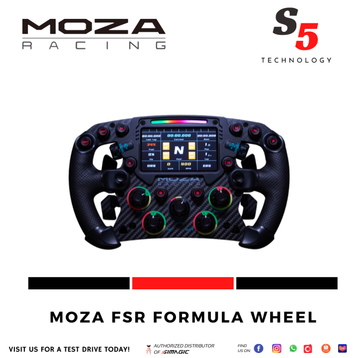 Moza FSR Formula Wheel / Sim race wheel / racing wheel / driving wheel ...