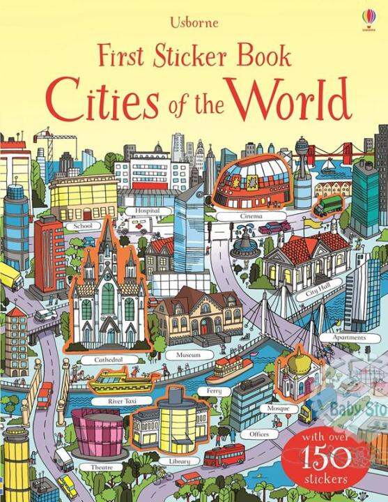 Usborne Cities of the world sticker book | Lazada