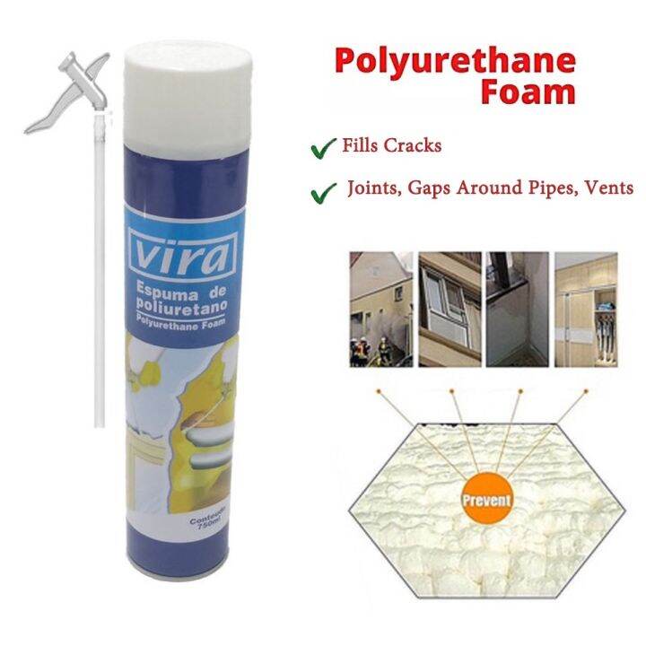 750ml Polyurethane Foam PU Foam Spray Fills Cracks And Joints, Gaps Around Pipes, Vents | Lazada PH