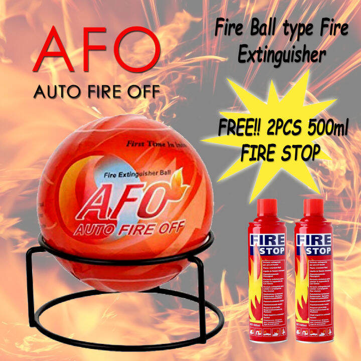 AOF Fire Ball Fire Extinguisher with 2 pcs. FireStop | Lazada PH
